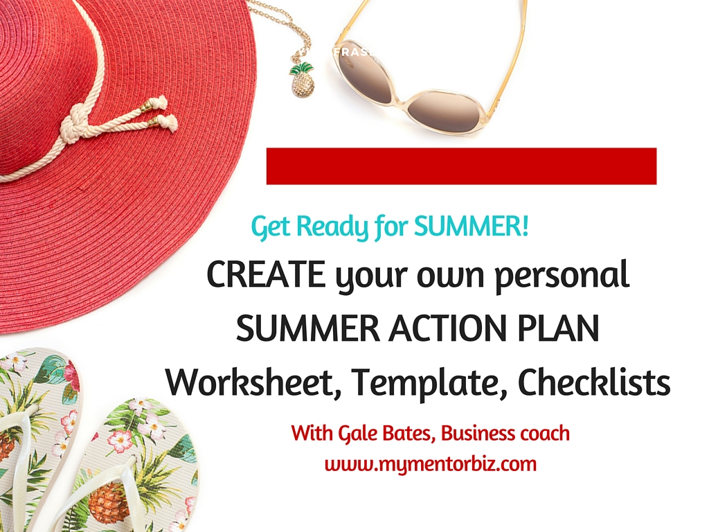 Day 1 Summer Action Plan - Set your Summer Intentions - My Mentor Biz