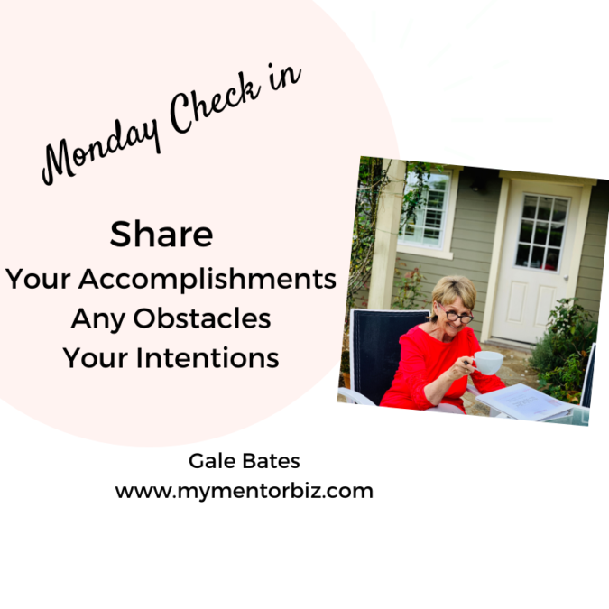 monday check-in journey - Corporate Mentor | My Mentor Biz | Gale Bates